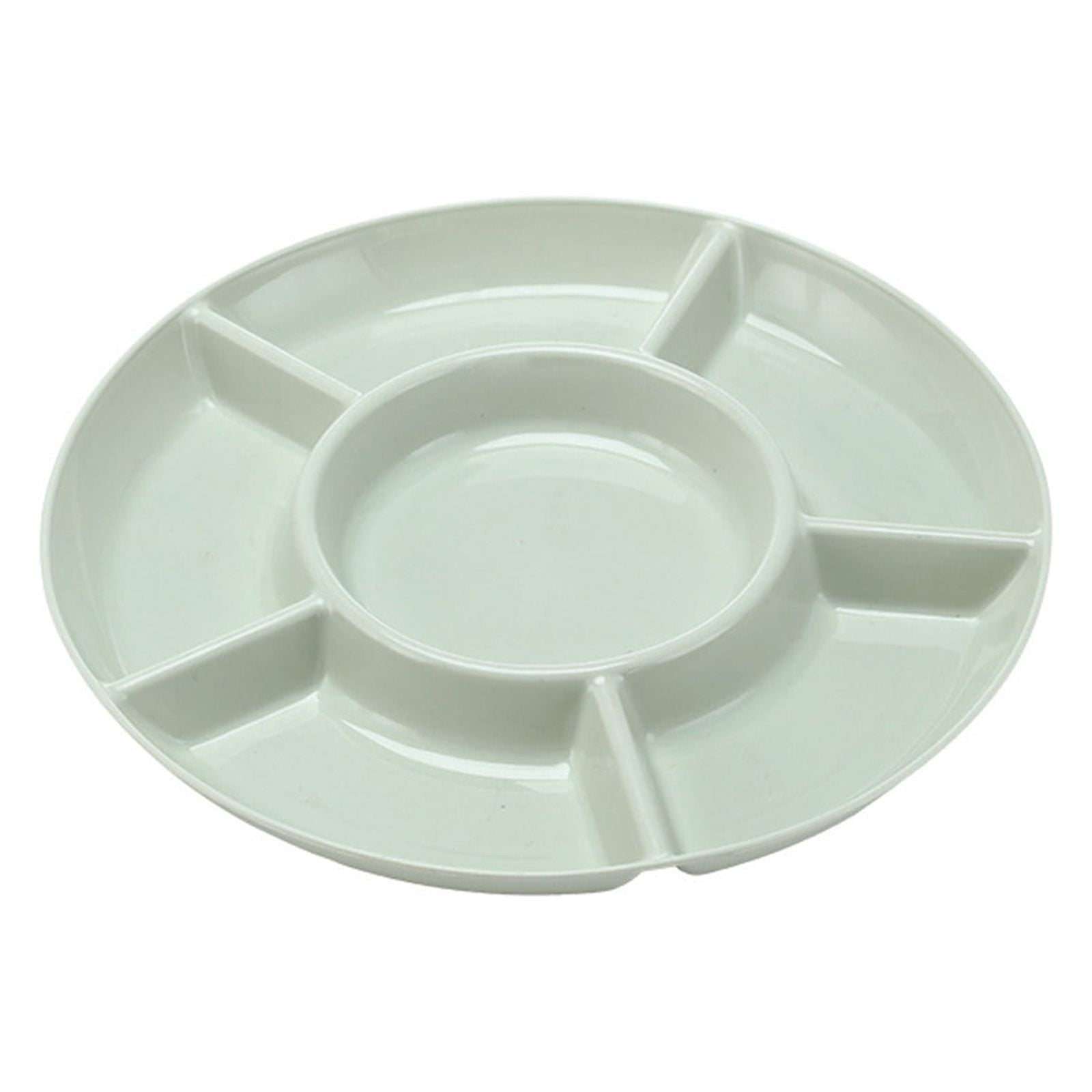 Penkiiy Snack Serving Tray, Appetizer Tray with Lid, 6 Compartments ...