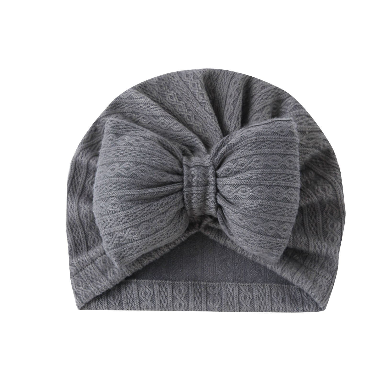 Penkiiy Soft Turban Hats with Bow Donut Nursery Hospital Caps Beanies Bonnets for Baby Girls ...