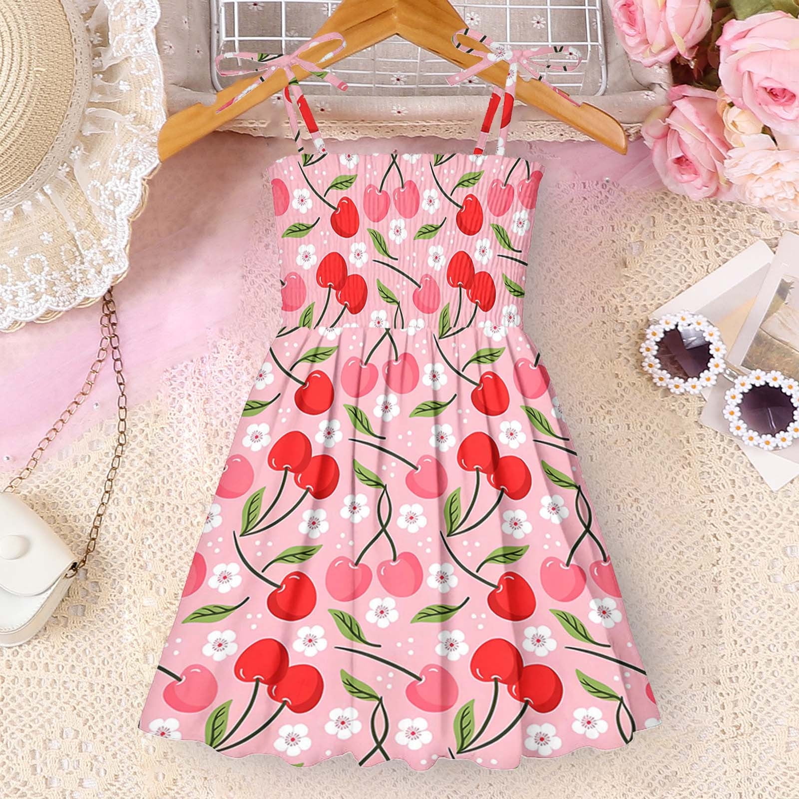 Penkiiy Summer Girls Sleeveless Beach Dress – Trendy Strappy Sun Dress ...