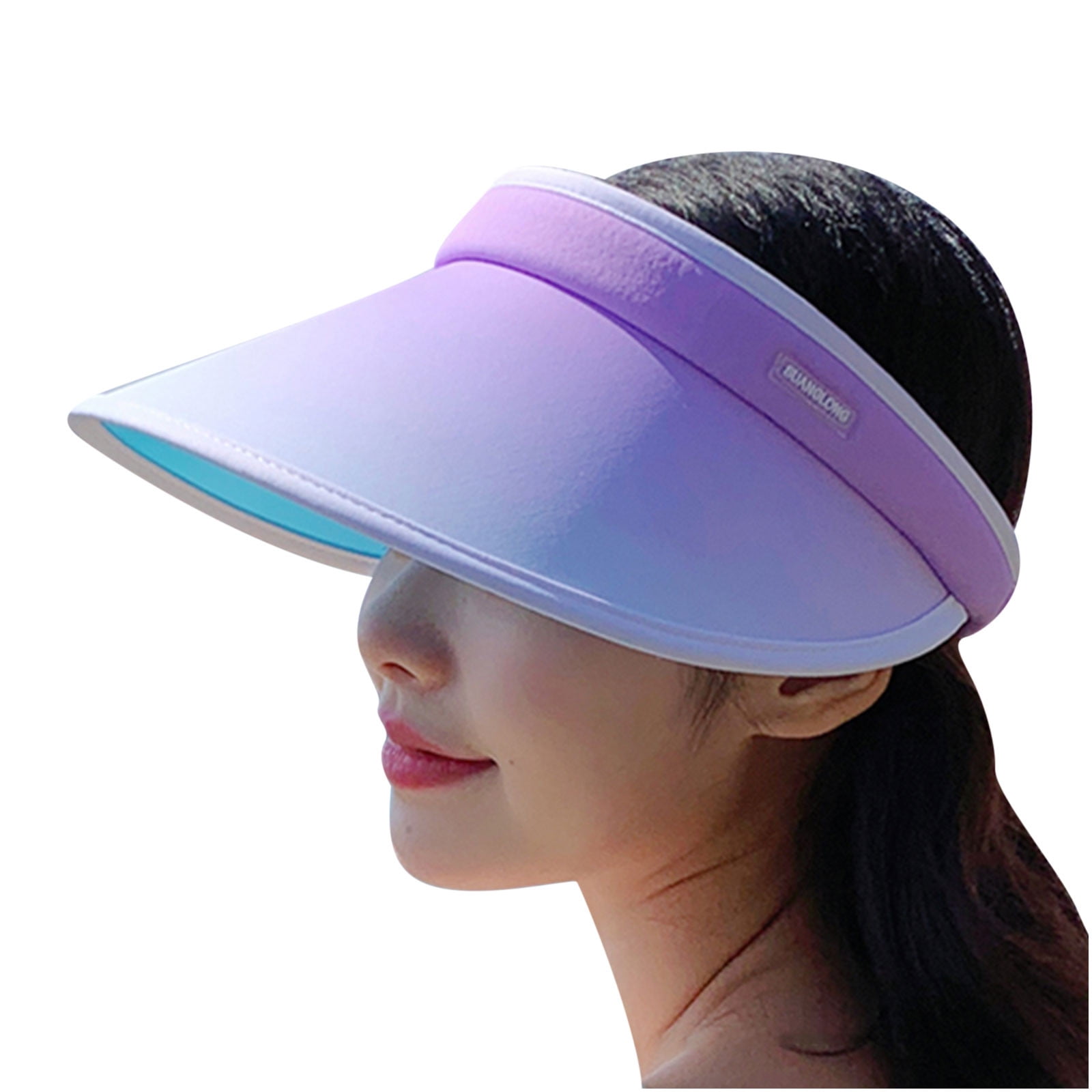Penkiiy Sun Visor Hats Women Large Brim Summer UV Protection Wide Brim Packable Summer Beach ...