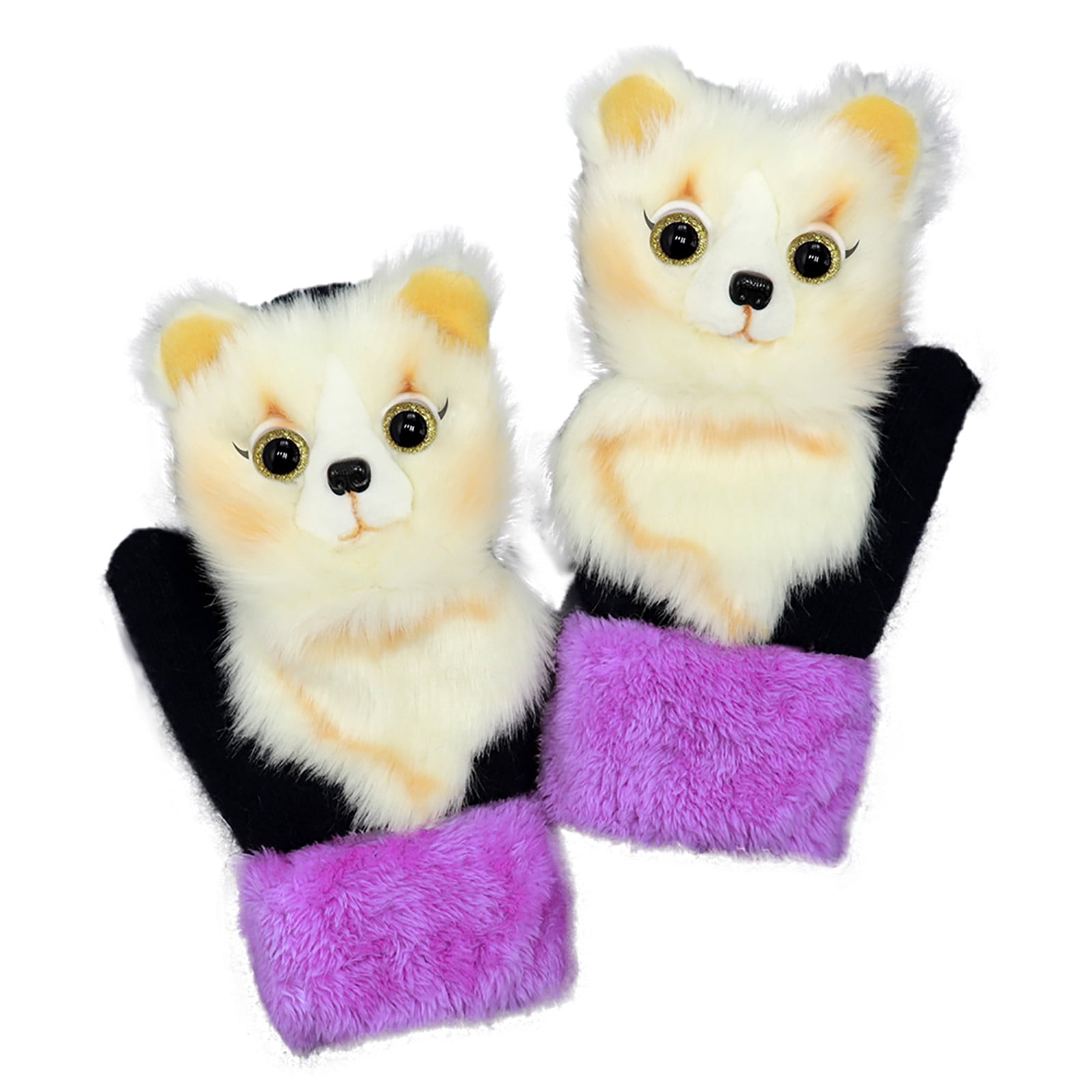 Penkiiy Toddle Mittens Children's Gloves Winter Outdoor Windproof Plus ...