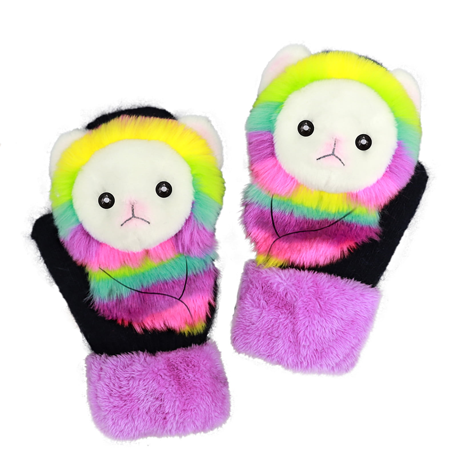 Penkiiy Toddle Mittens Children's Gloves Winter Outdoor Windproof Plus ...