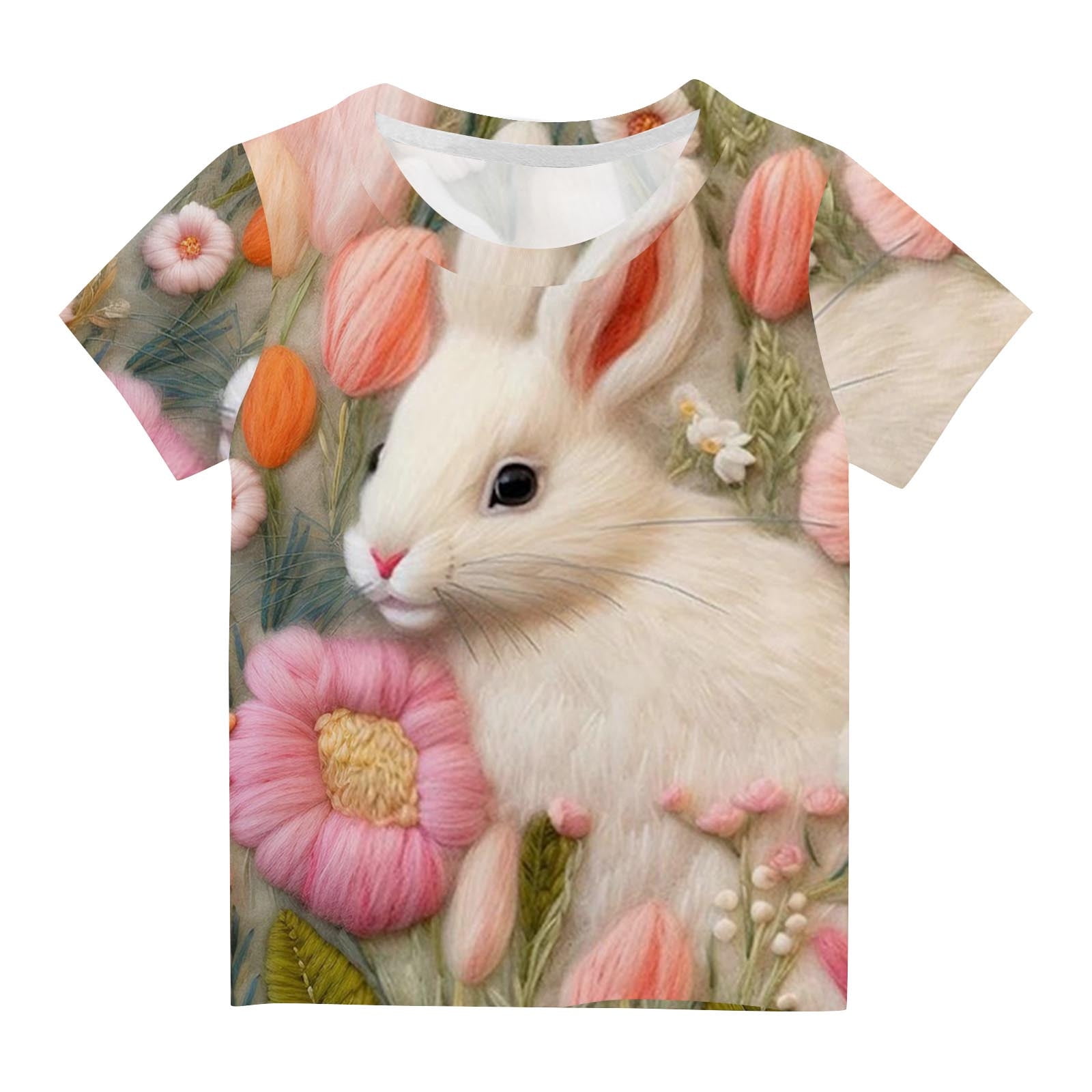 Penkiiy Toddler Girl Happy Easter Day Shirt Bunny Rabbit Hip Hop Outfit ...