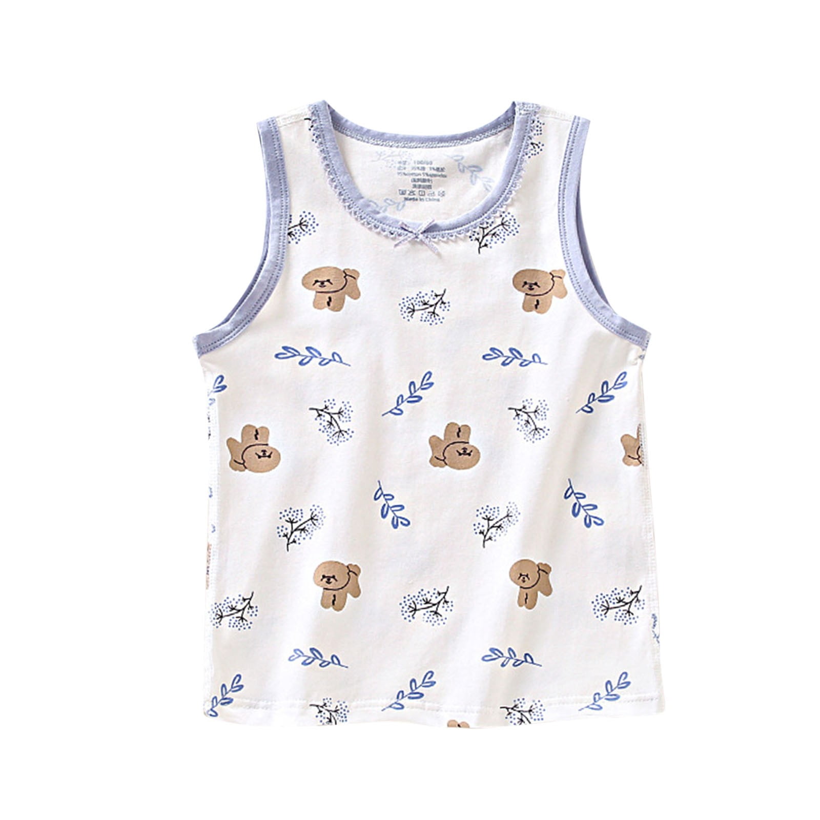 Penkiiy Toddler Girl's Cotton Camisole Undershirts Cute Printed Tank ...