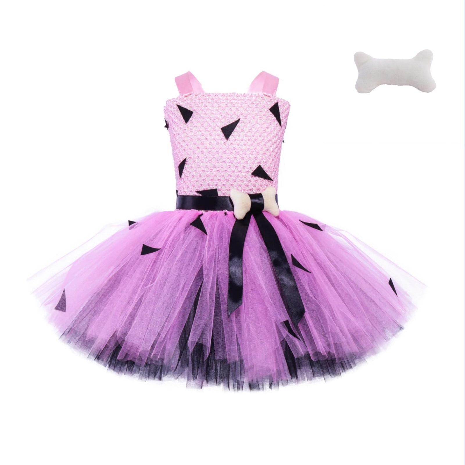 Penkiiy Toddler Girls Caveman Clothes Girls Halloween Dog Bones ...