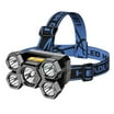 LED Headlamp, Rechargeable, Waterproof, 6000 Lumens, 4 Modes ...