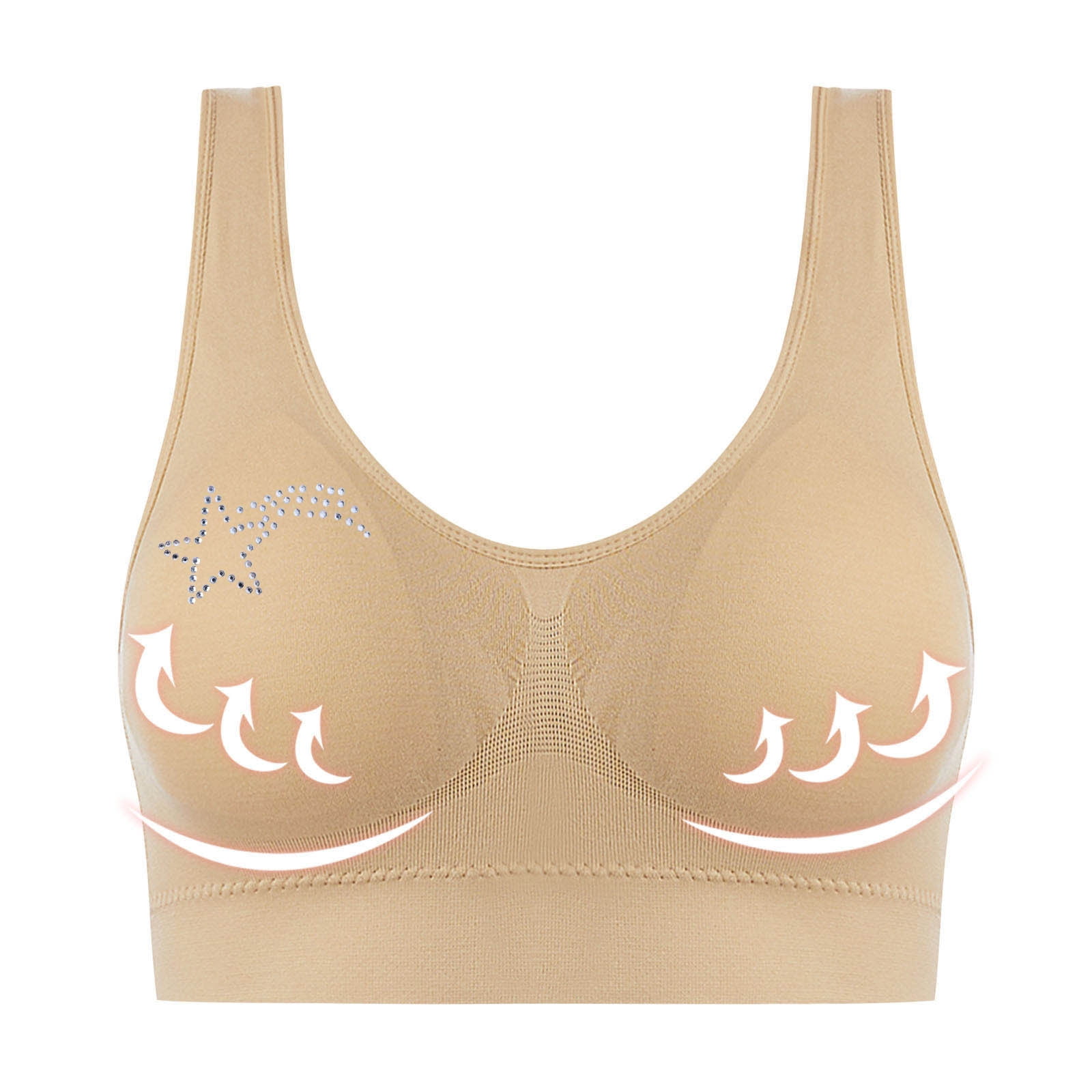 Penkiiy Ultra Comfort Breathable Wireless Seamless Bra for Women - T ...