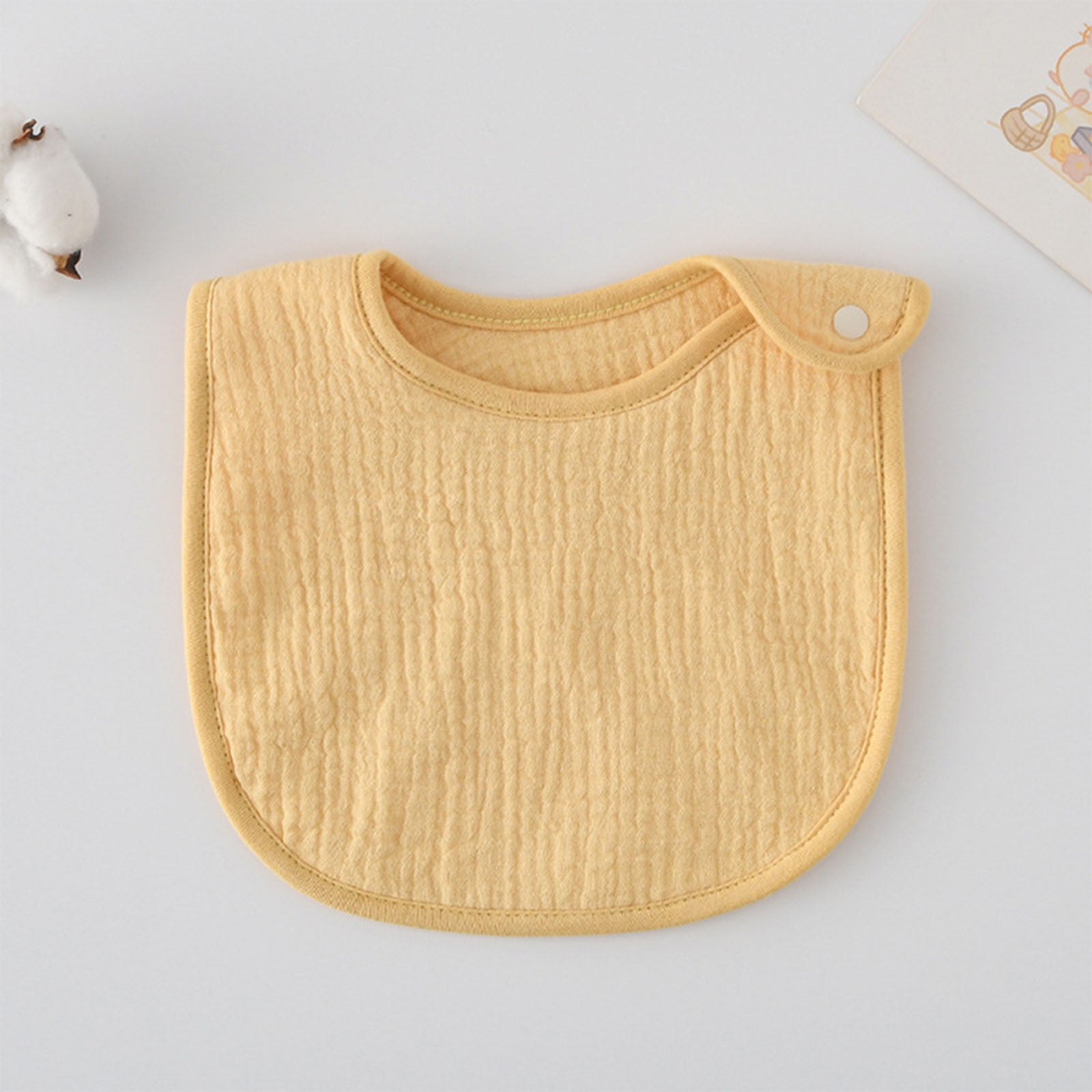 Penkiiy Ultra-Soft Cotton Drool Bibs for Newborns - Breathable Baby ...