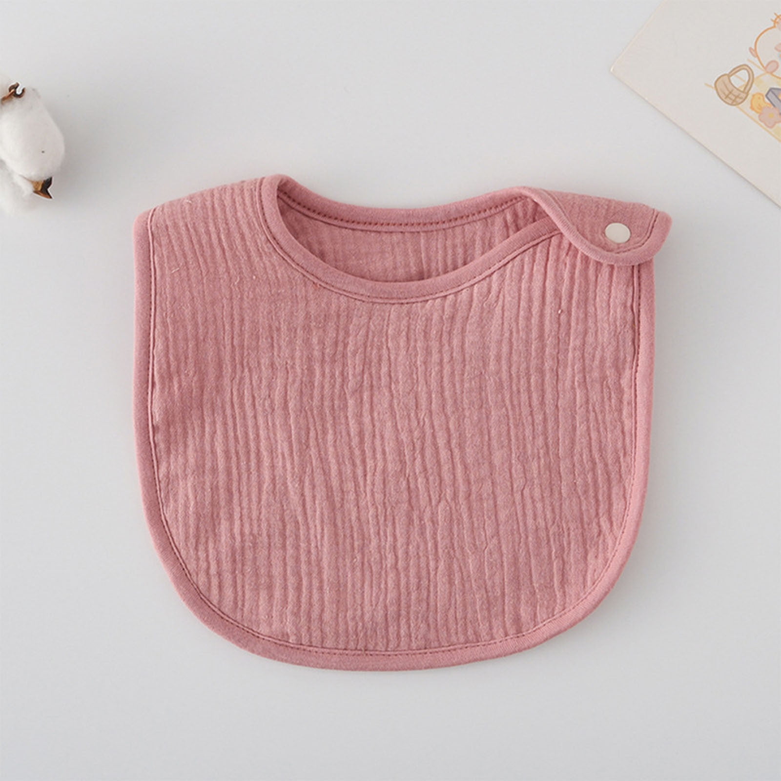 Penkiiy Ultra-Soft Cotton Drool Bibs for Newborns - Breathable Baby ...
