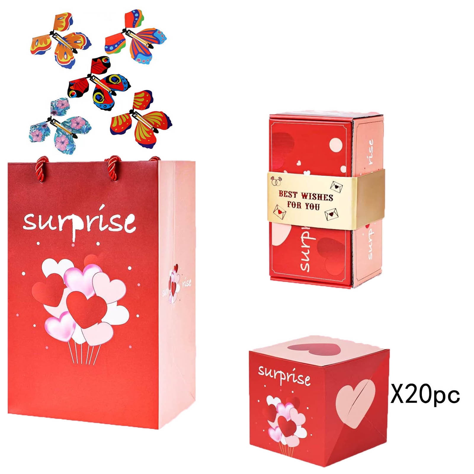 Penkiiy Valentine's Day Surprise Box Gift Box for Money, Merry ...