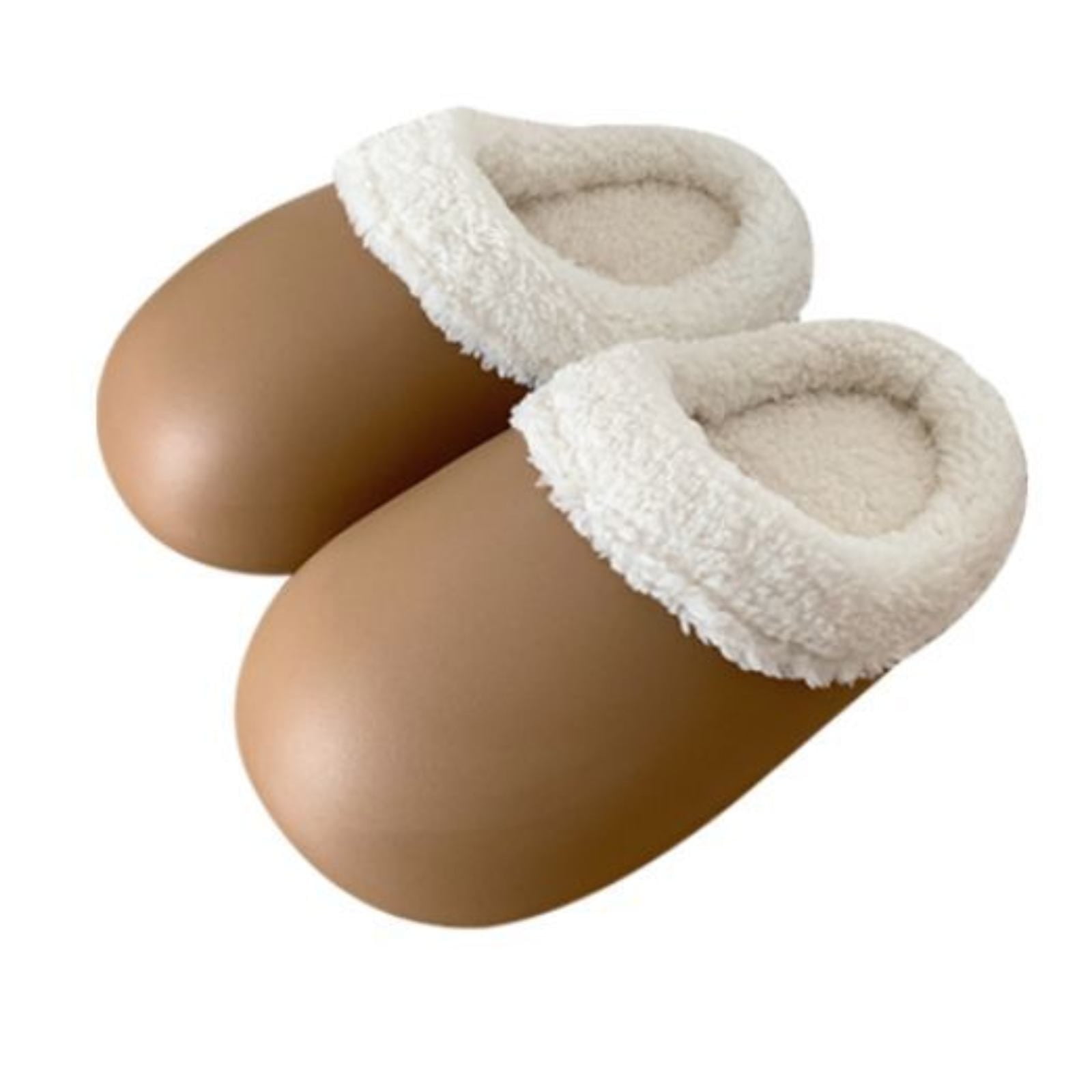 Penkiiy Warm Slippers for Women Winter Indoor Single Color Water Proof ...