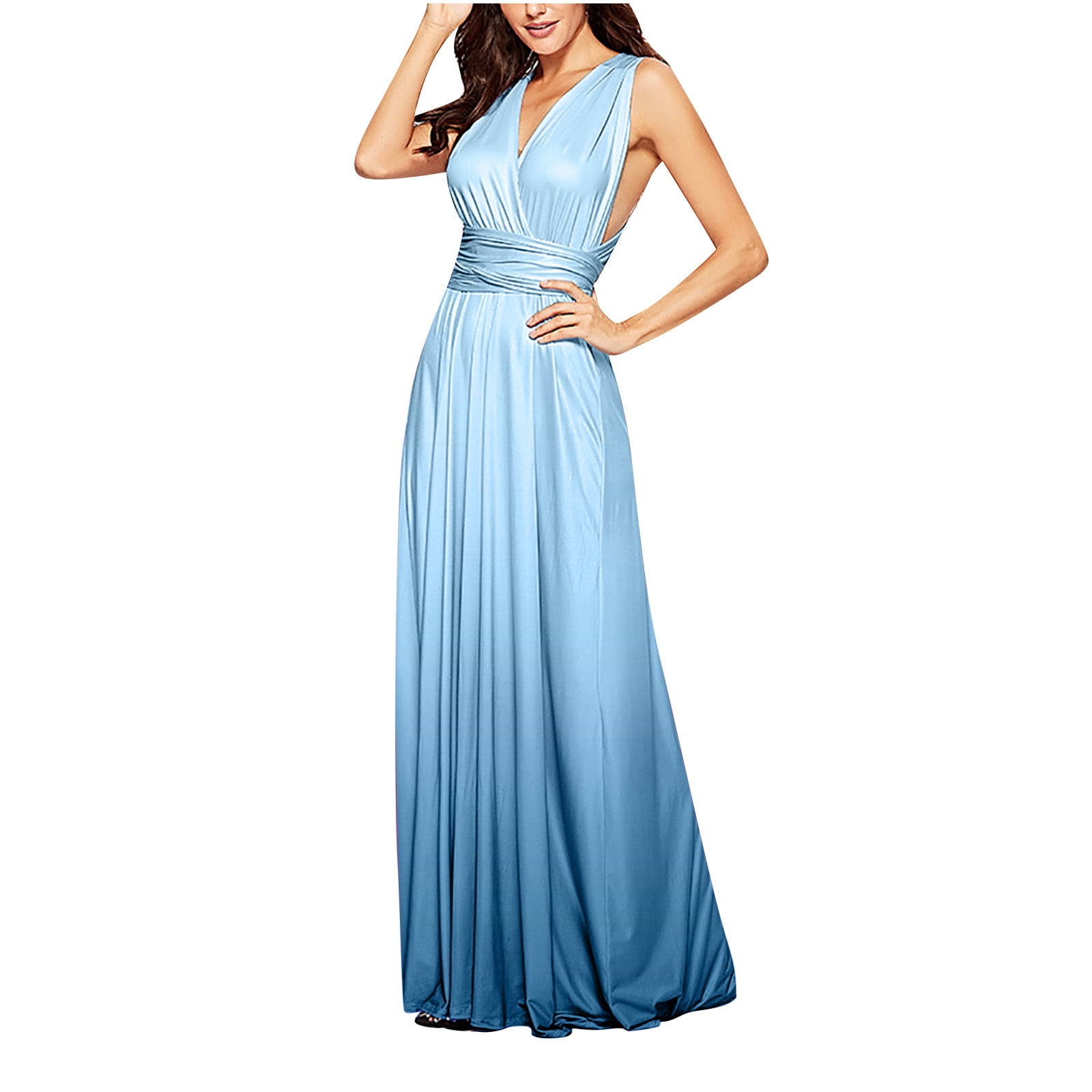 Penkiiy Wedding Guest Dresses for Women Women's Cross Back Dresses ...