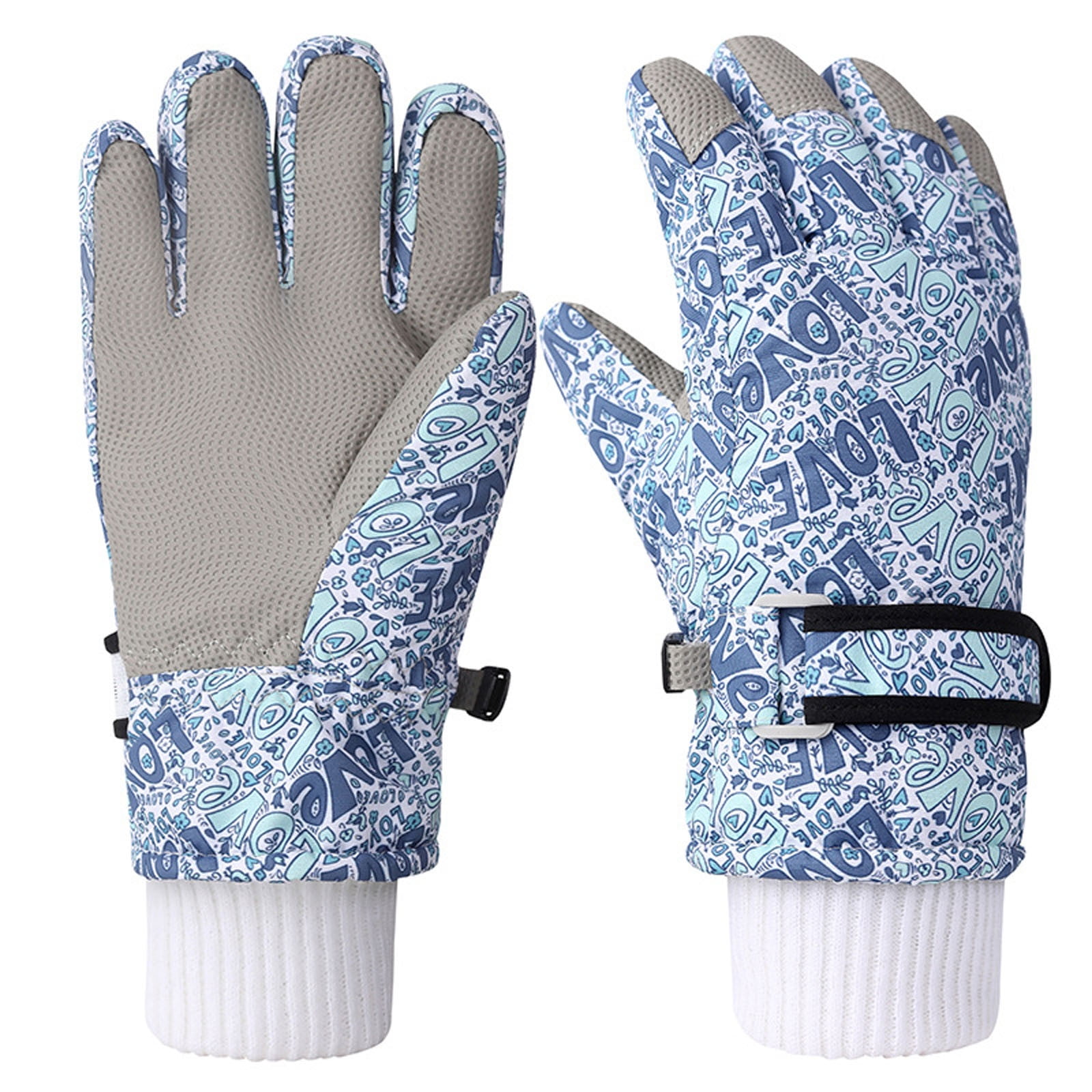 Penkiiy Winter Gloves Kids Children's Gloves Skiing Boys And Girls ...
