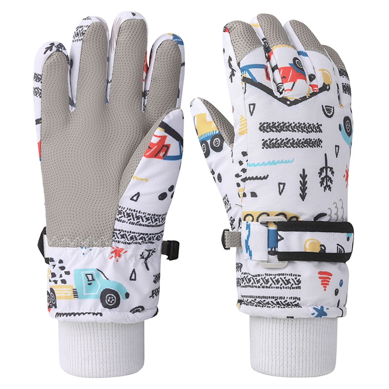 Penkiiy Winter Gloves Kids Children's Gloves Skiing Boys And Girls ...