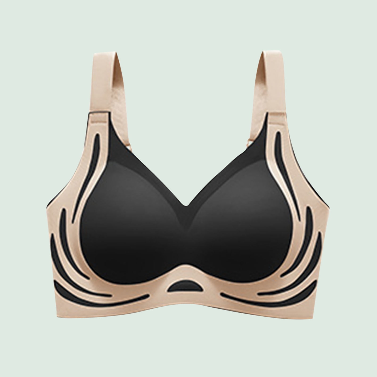 Penkiiy Wirefree Push Up Bra - Seamless T-Shirt Bra for Women, Lift ...