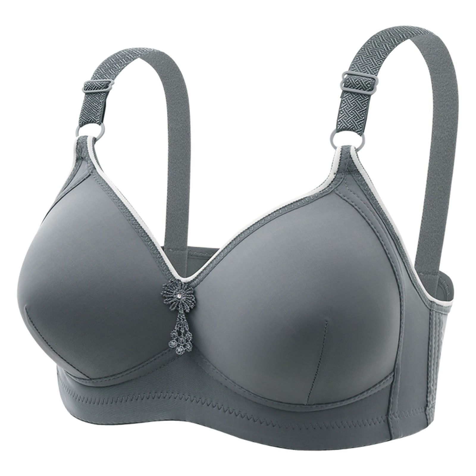 Penkiiy Women Bras Casual Sexy Front Button Shaping Cup Shoulder Strap ...