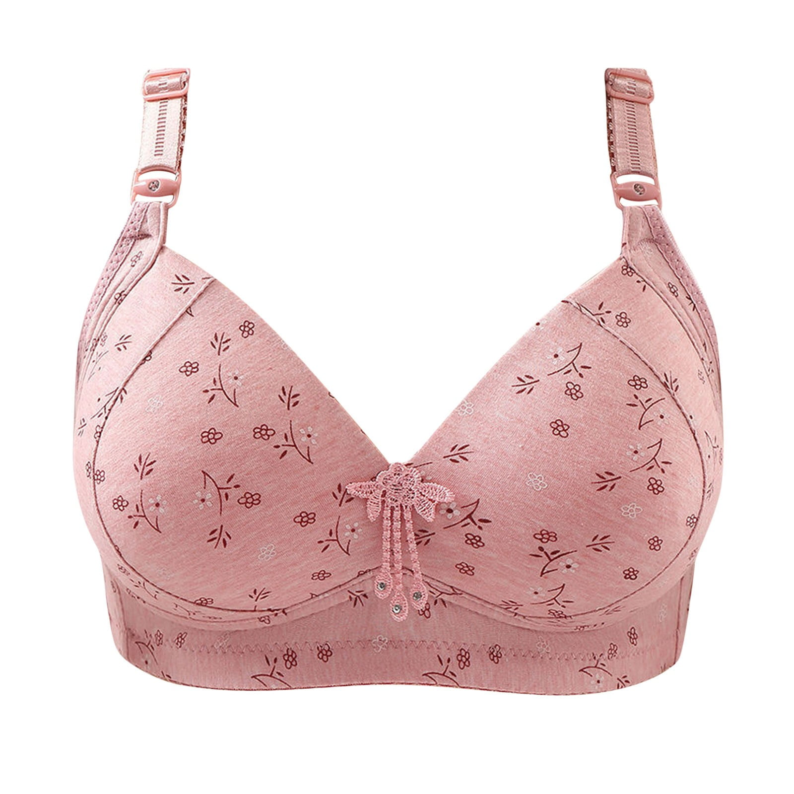 Penkiiy Women Bras Women's Zip Front Sports Bra Wireless Post-Surgery ...