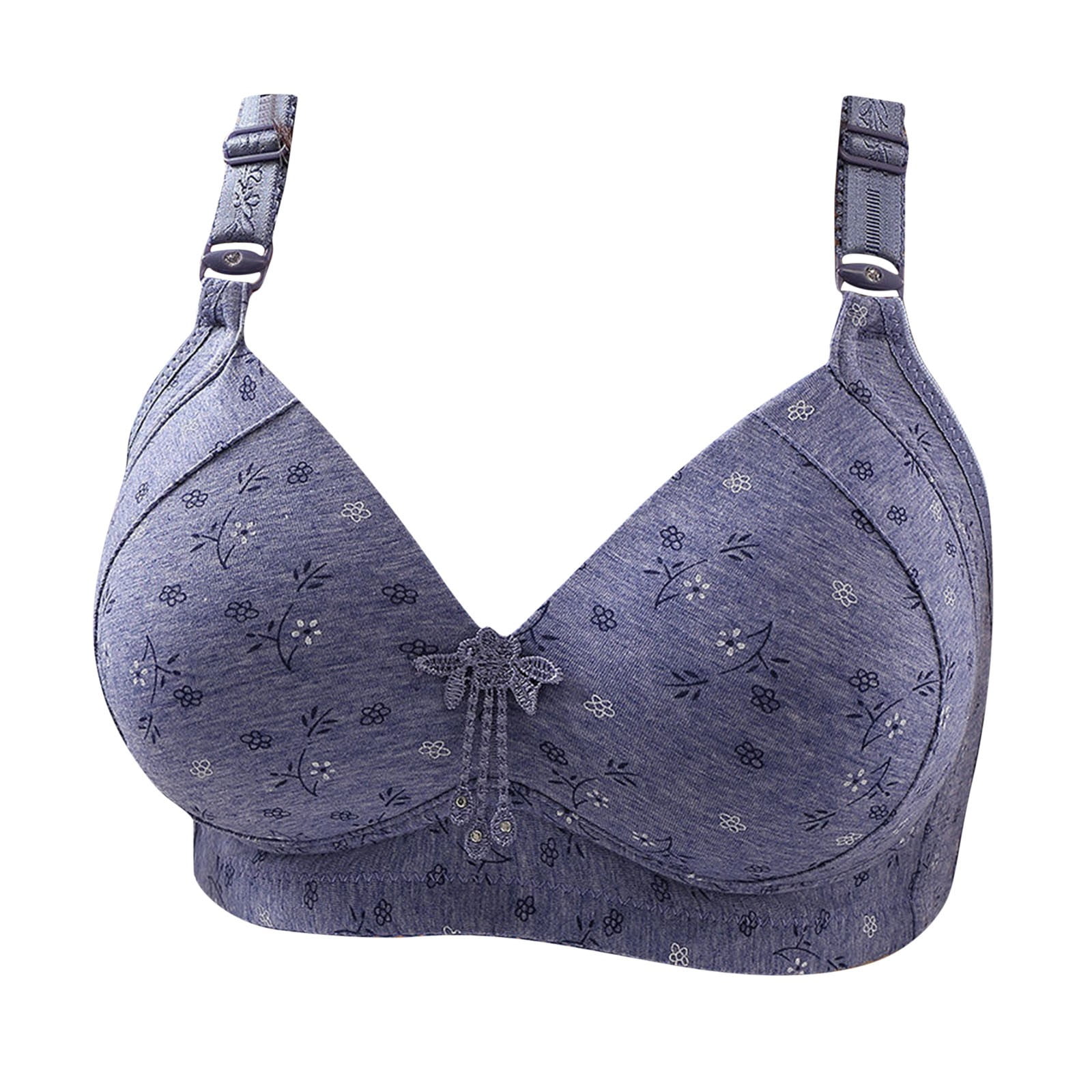 Penkiiy Women Bras Women's Zip Front Sports Bra Wireless Post-Surgery ...