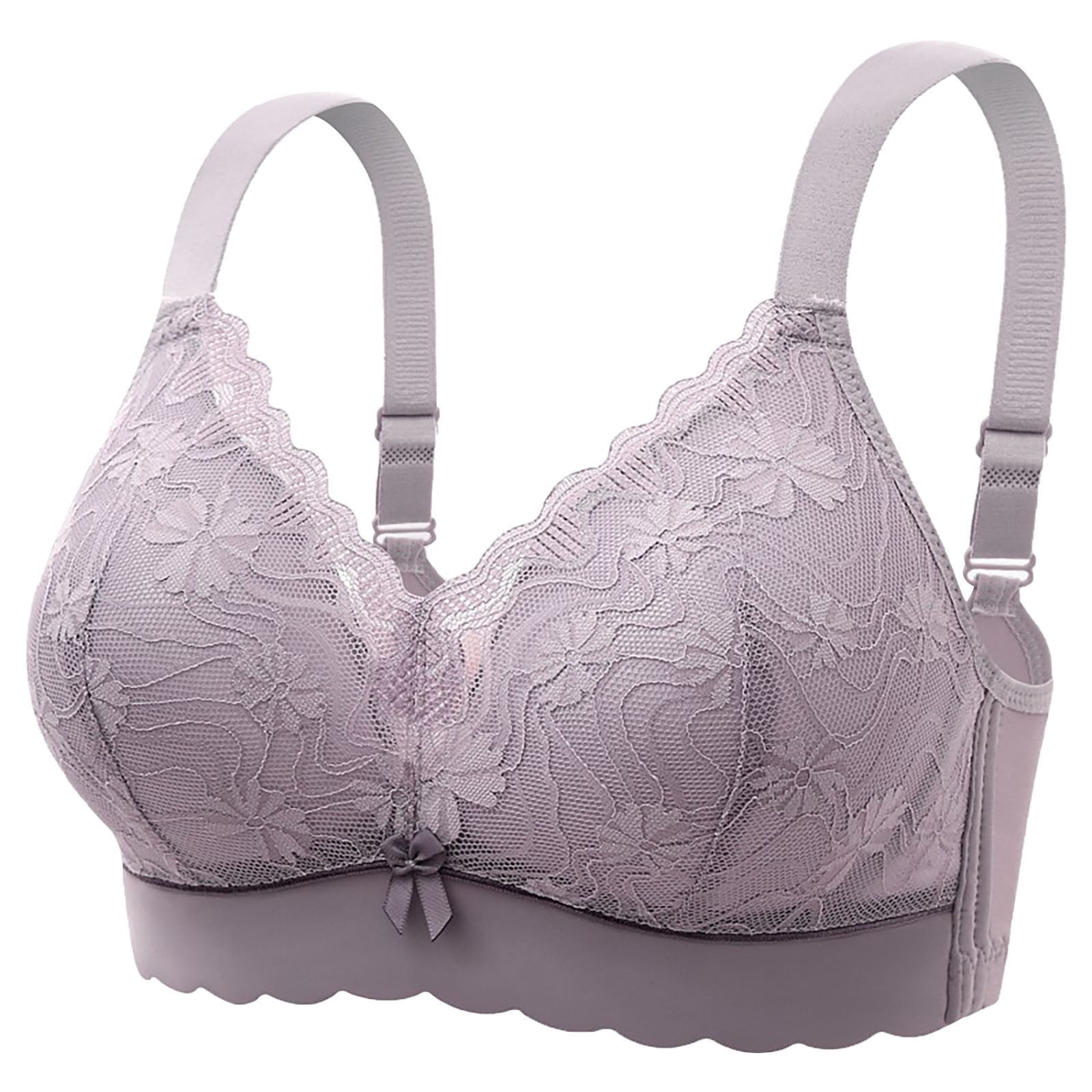 Penkiiy Women Bras Womens Solid Lace Lingerie Bras Plus Size Underwear ...