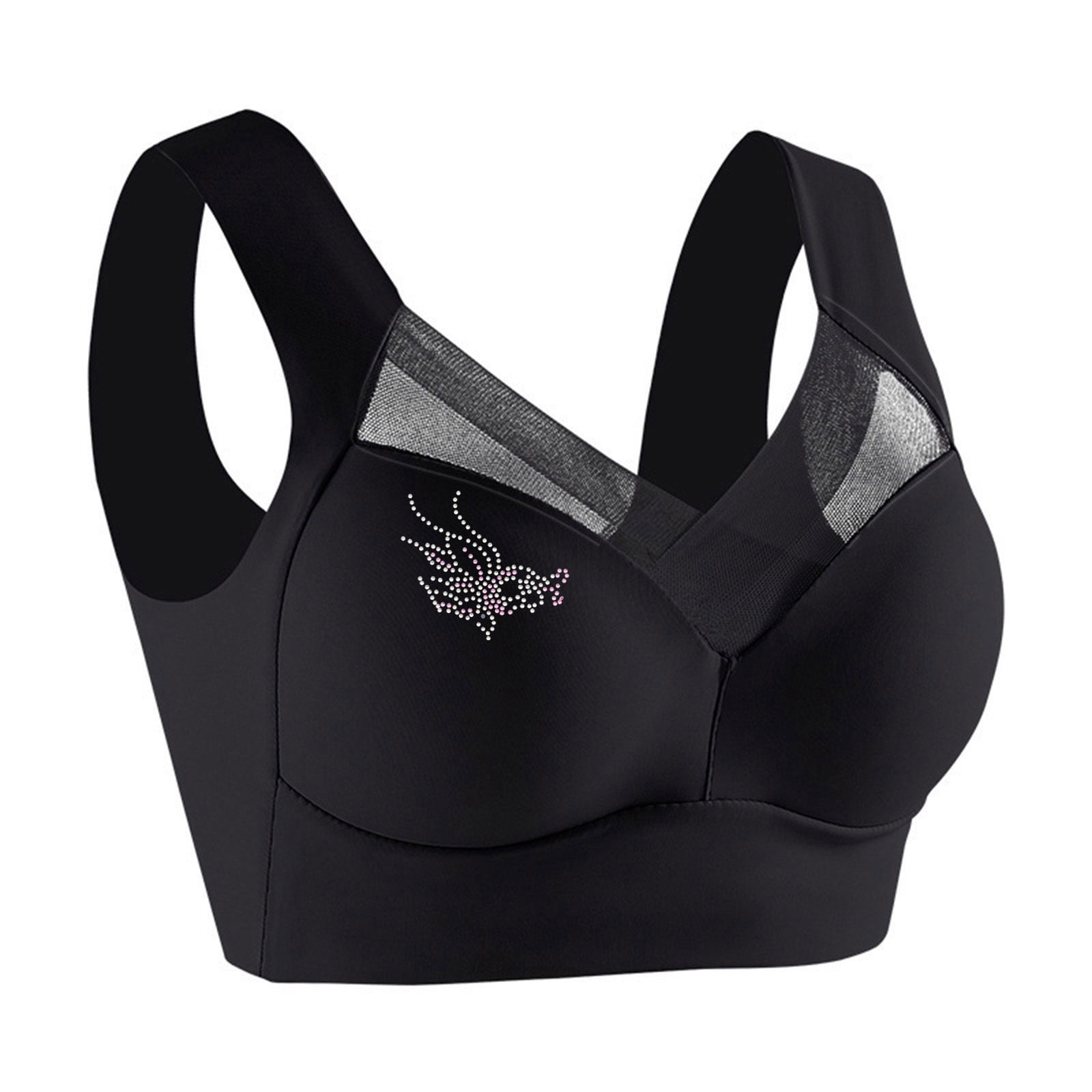 Penkiiy Women Comfort Lightweight Wireless Bras Posture Correcting Bra ...