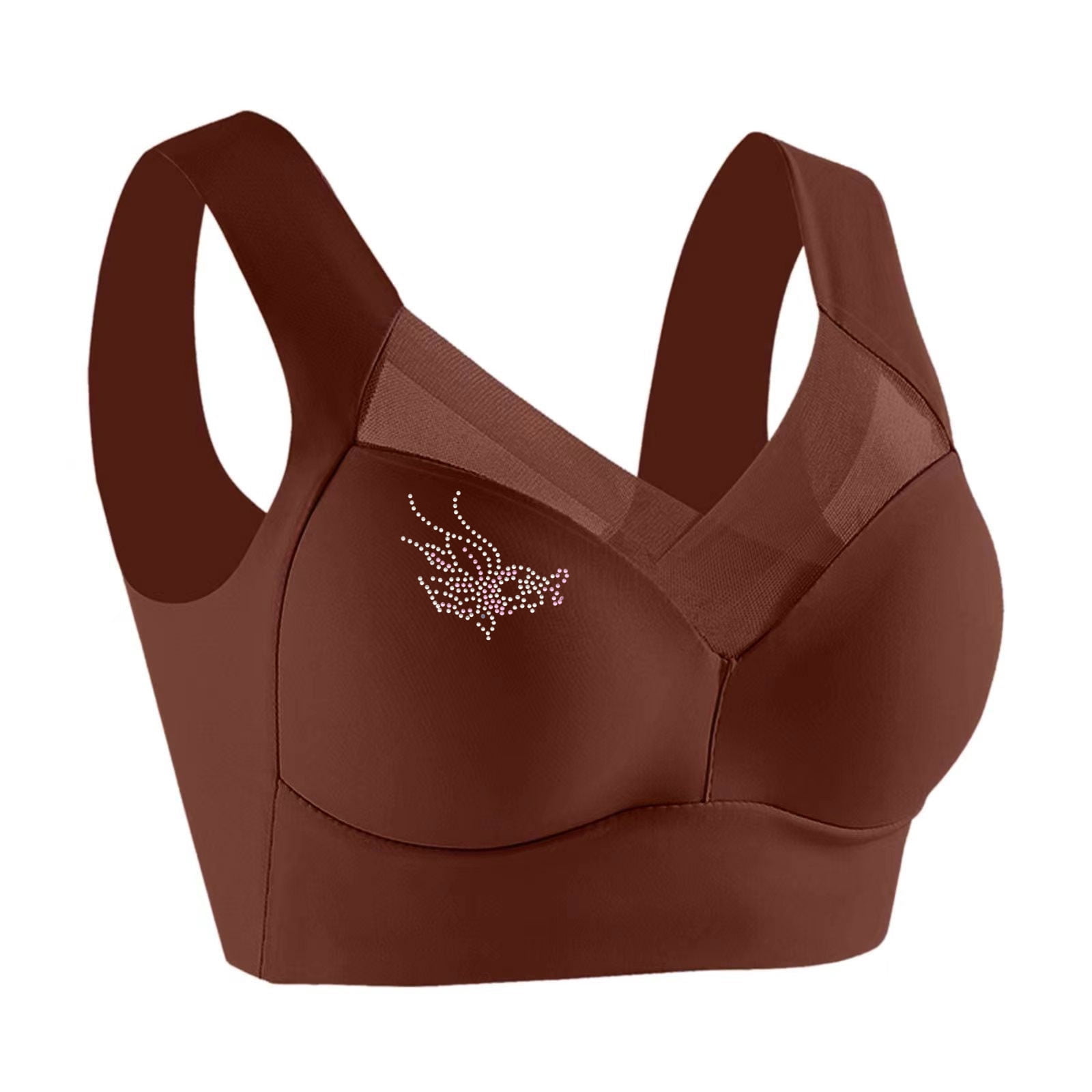 Penkiiy Women Comfort Lightweight Wireless Bras Posture Correcting Bra ...
