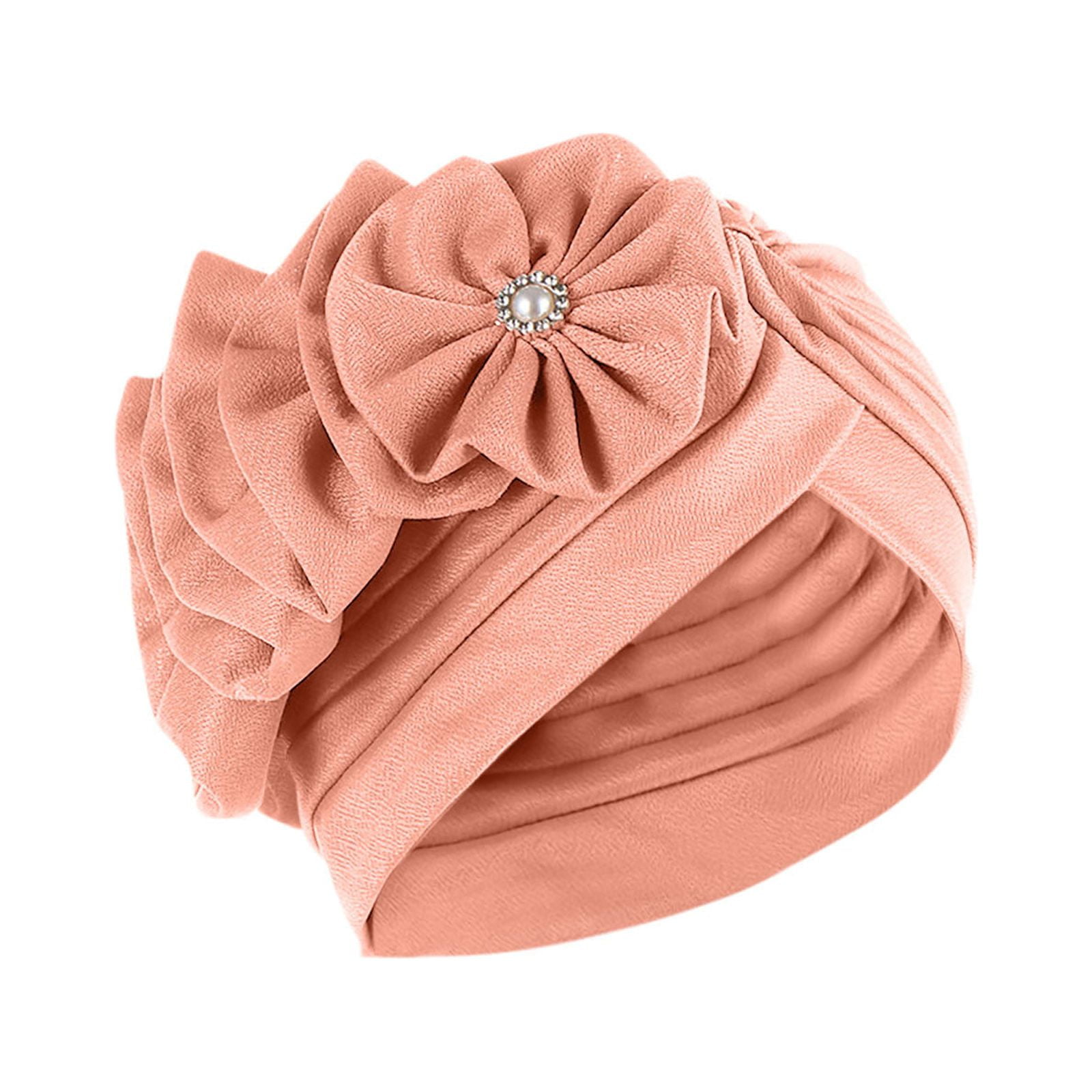 Penkiiy Women Turban Flower Caps Vintage Beanie Headscarf Elastic ...