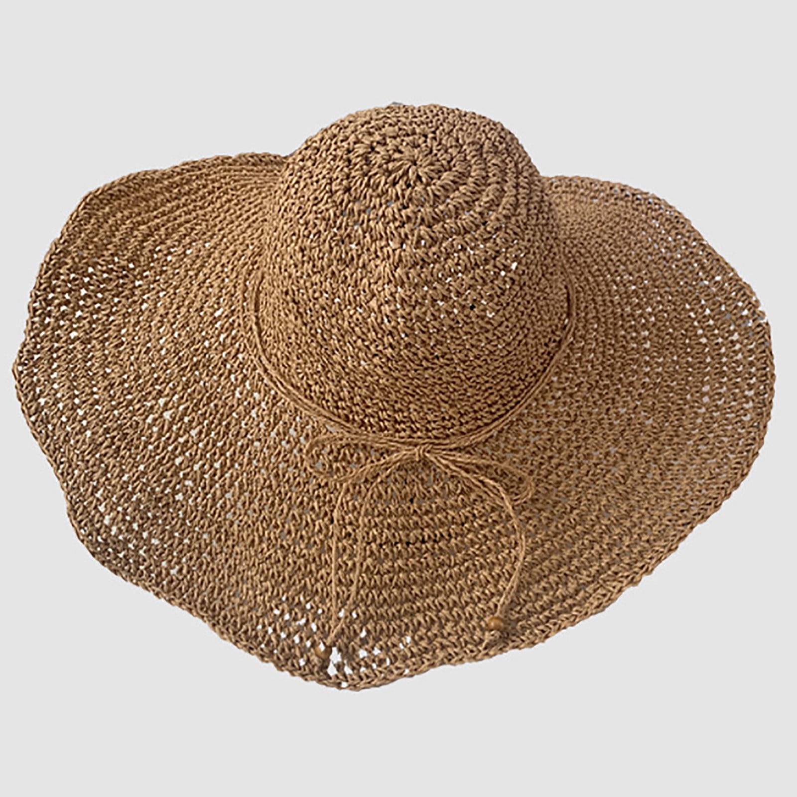 Penkiiy Women's Wide Brim Straw Hat UPF 50+ Sun Protection - Summer ...