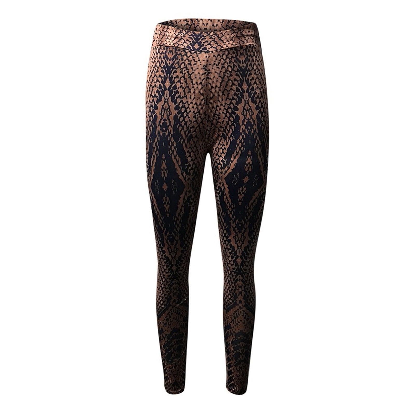 Penkiiy Yoga Pants Women's Fashion Sexy Snake Print High Waist Tight ...