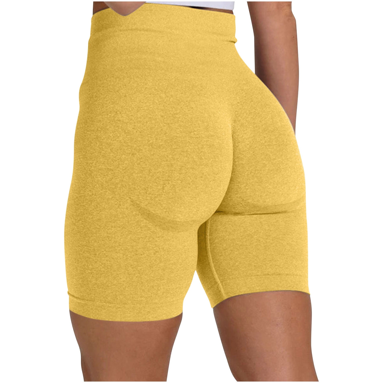 Penkiiy Yoga Shorts for Womens Women's Fitness Pants Tight-fitting ...