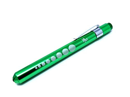 Penlight Reusable Medical Aluminum LED Pen Light with Pupil Gauge for ...