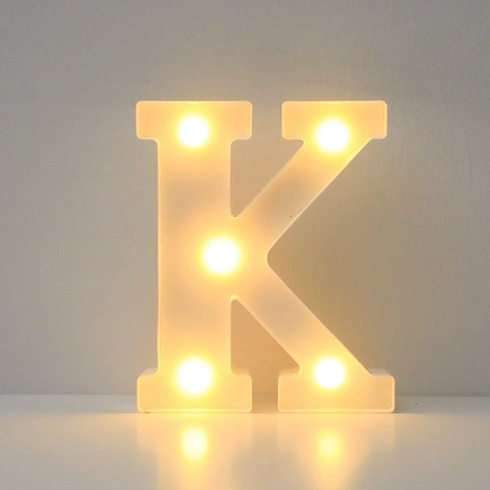 Penmahua Christmas Alphabet Led Lights Plastic Letter Decor For Room ...