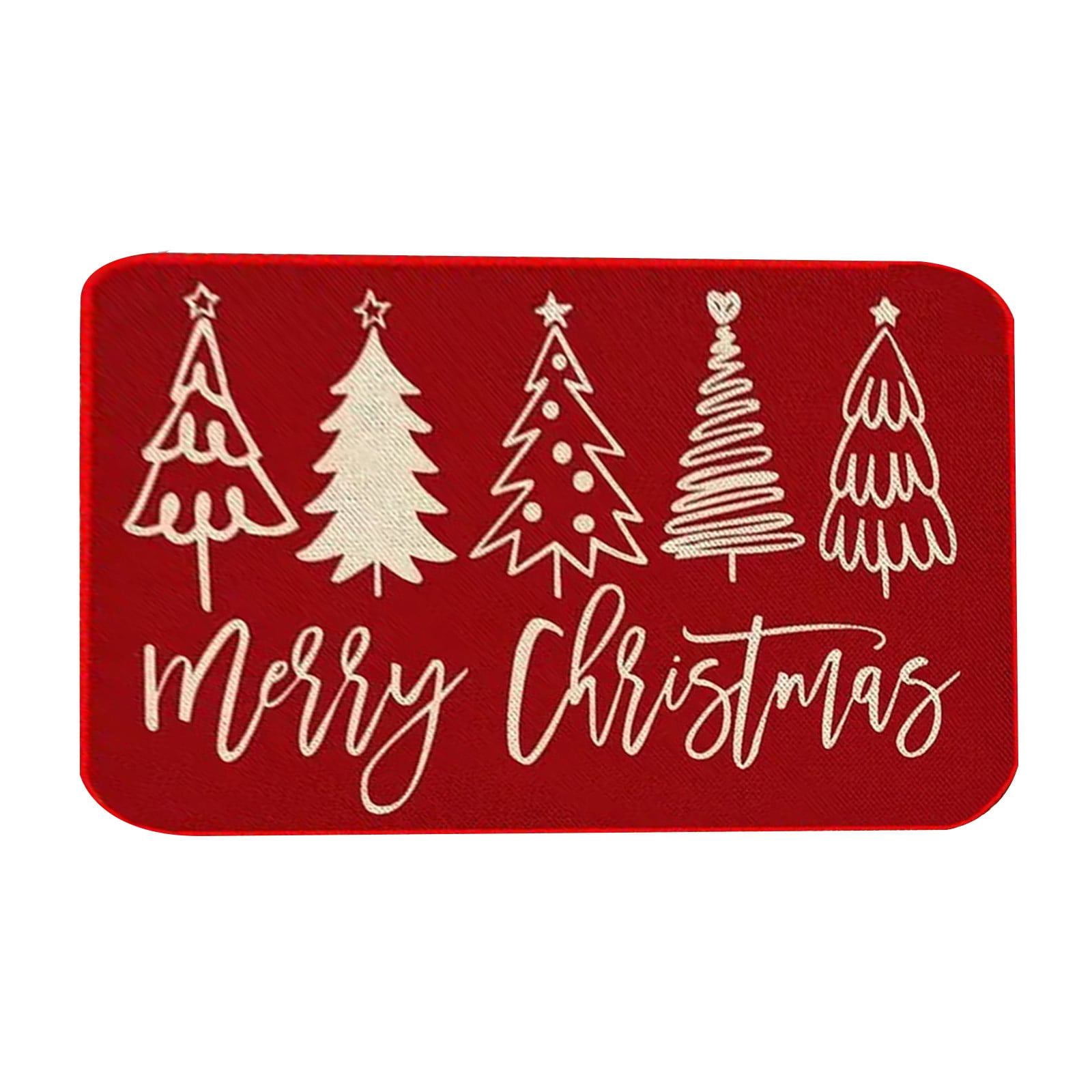 Penmahua Holiday Entryway Mat Plastic Construction Red Color 23.62X15 ...