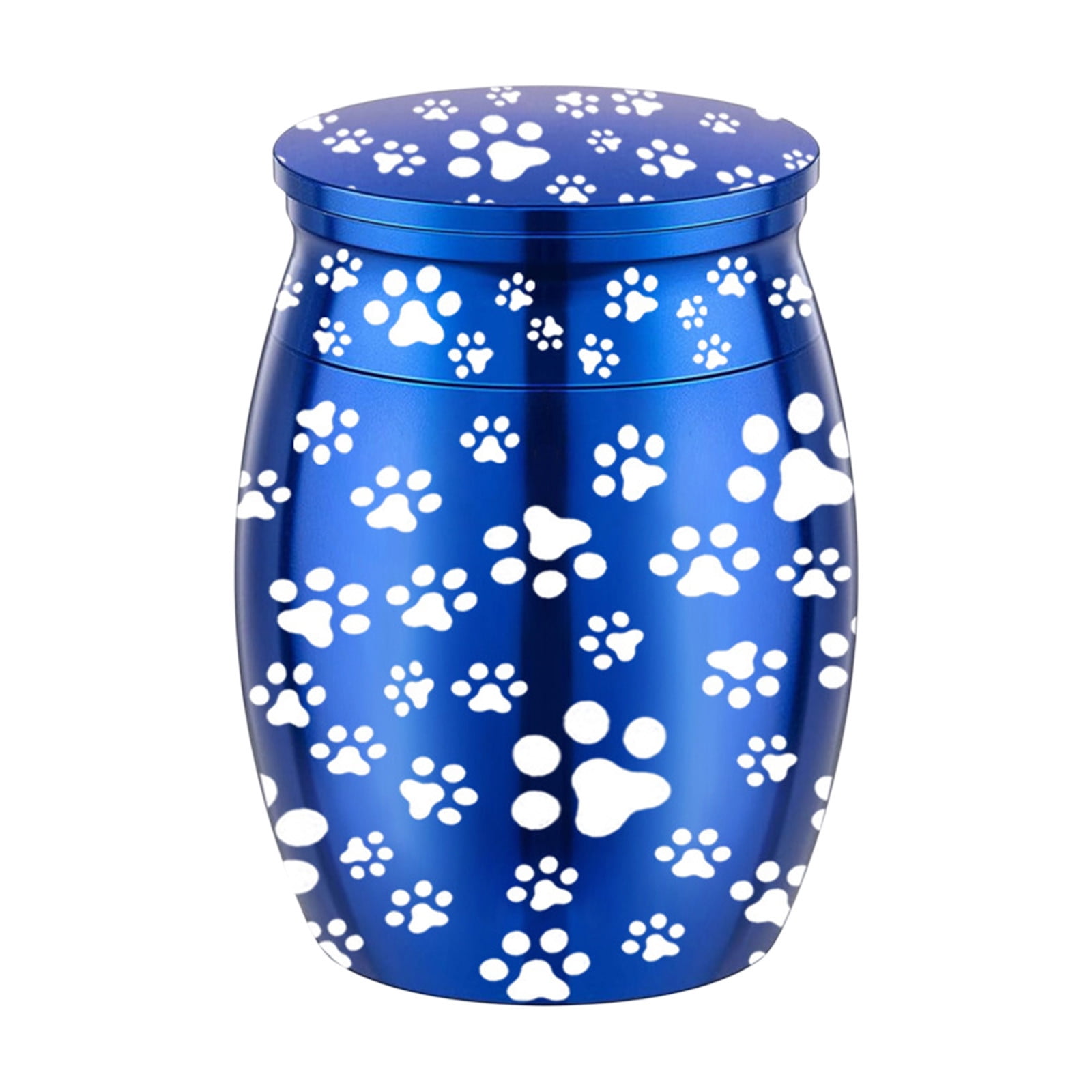 Penmahua Memorial Pet Urn Engraved Dog Paw Stainless Steel Funeral Jar ...