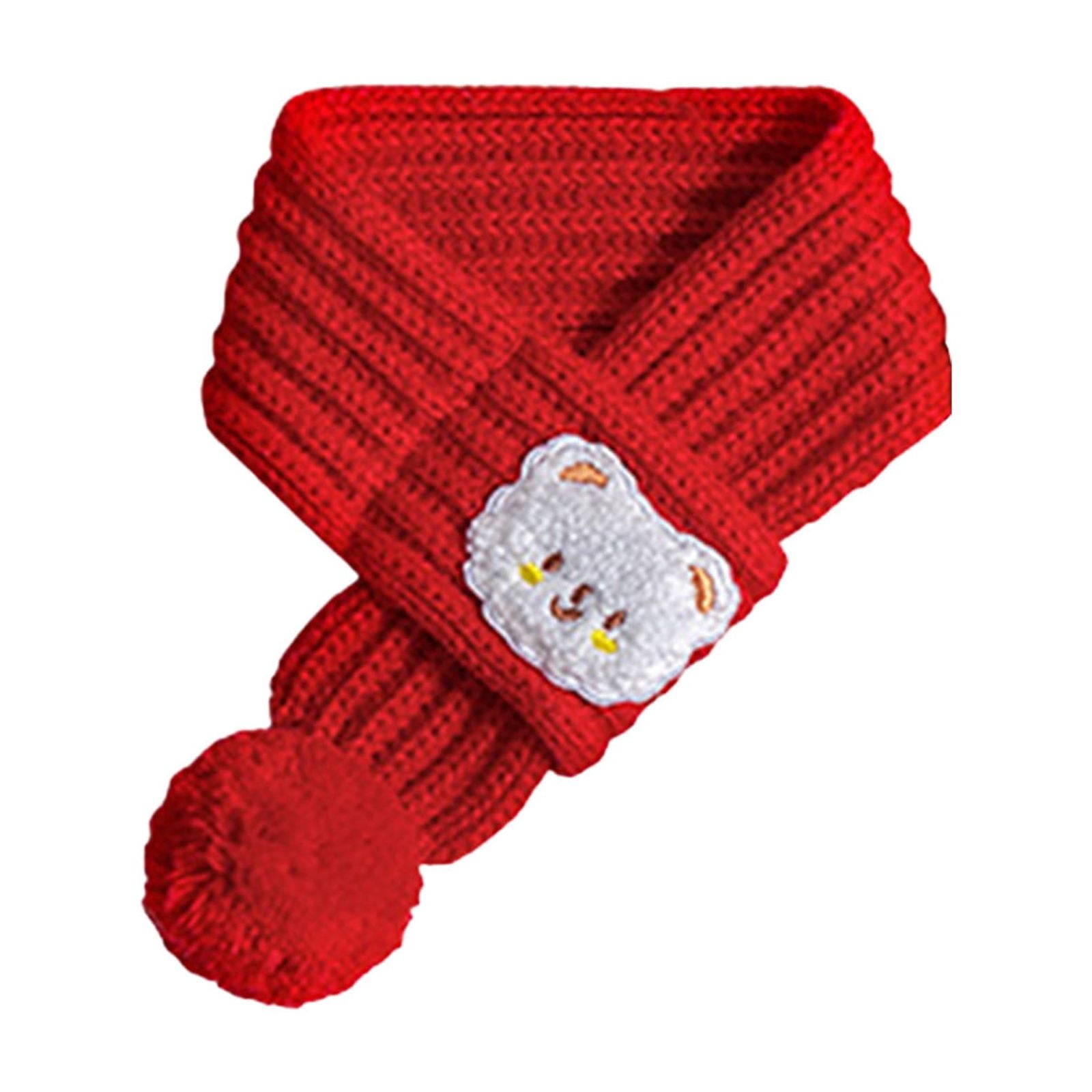Penmahua Pet Scarf Red Color Knitted Polyester Material For Dogs And ...