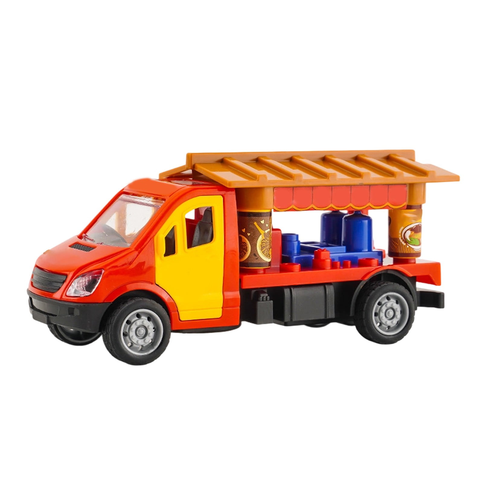 Penmahua Red Inertia Toy Car Simulation Snack Van Design For Children ...