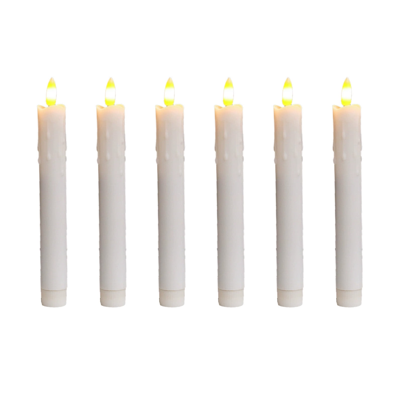 Penmahua White Flameless Candles Battery Operated 7.5 Inches Height ...