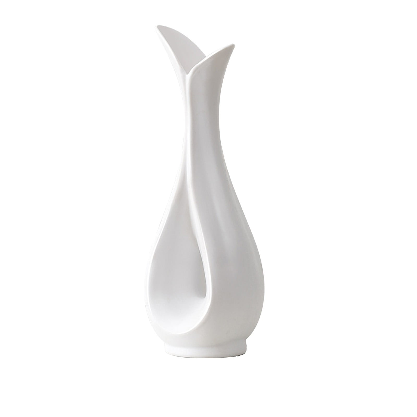 Penmahua White Large Plastic Vase With Ceramic Appearance Non Fragile ...
