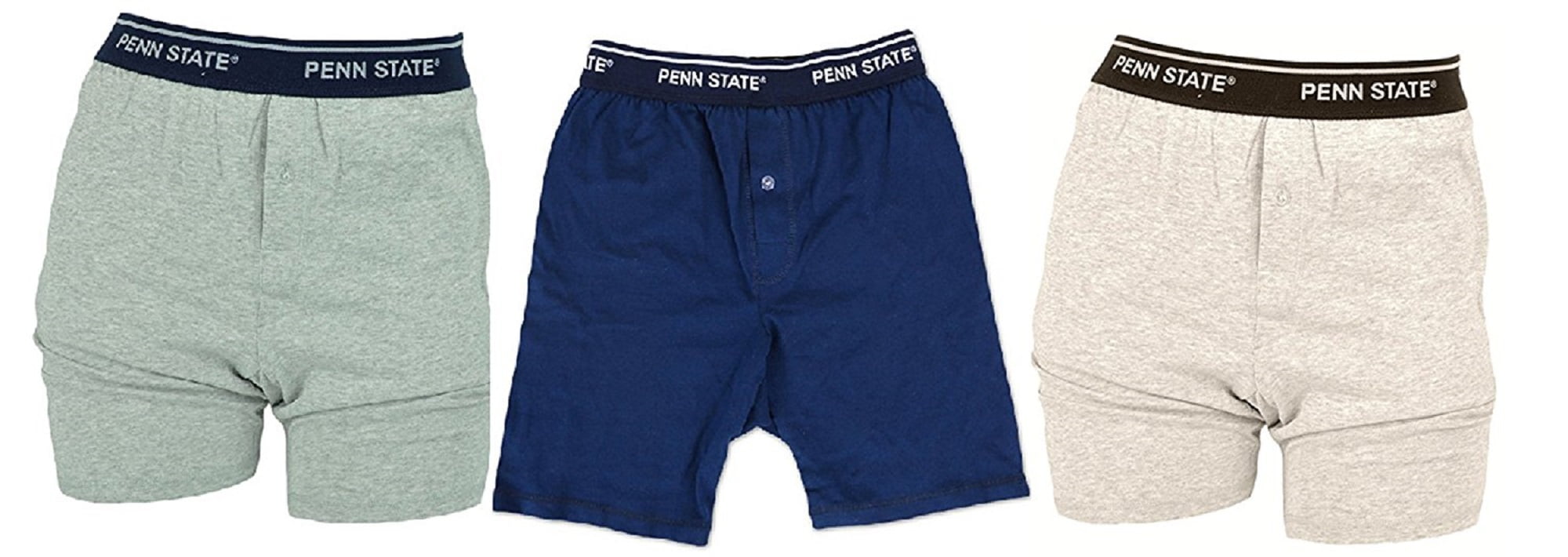 Penn Adult Men Multi-Color Underwear Boxer Briefs - (3Pk) (Navy, Grey ...
