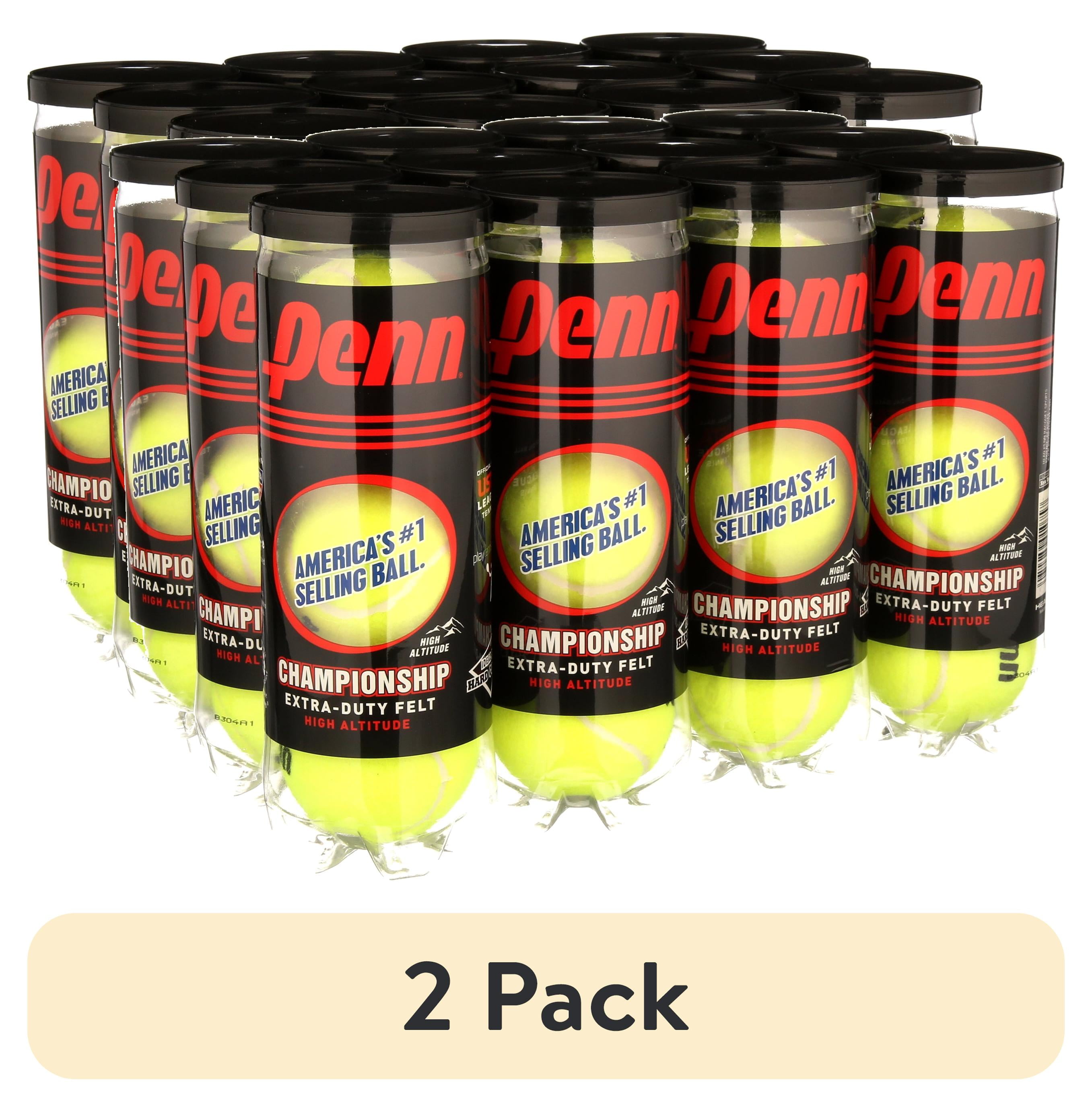 (2 pack) Penn Championship Extra Duty, High Altitude Tennis Balls (12 ...