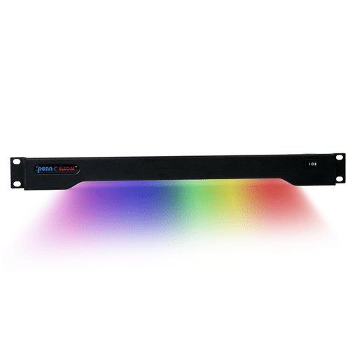 Penn Elcom 1U LED Multicolour + White Rack Mount Light for DJ, Studio ...