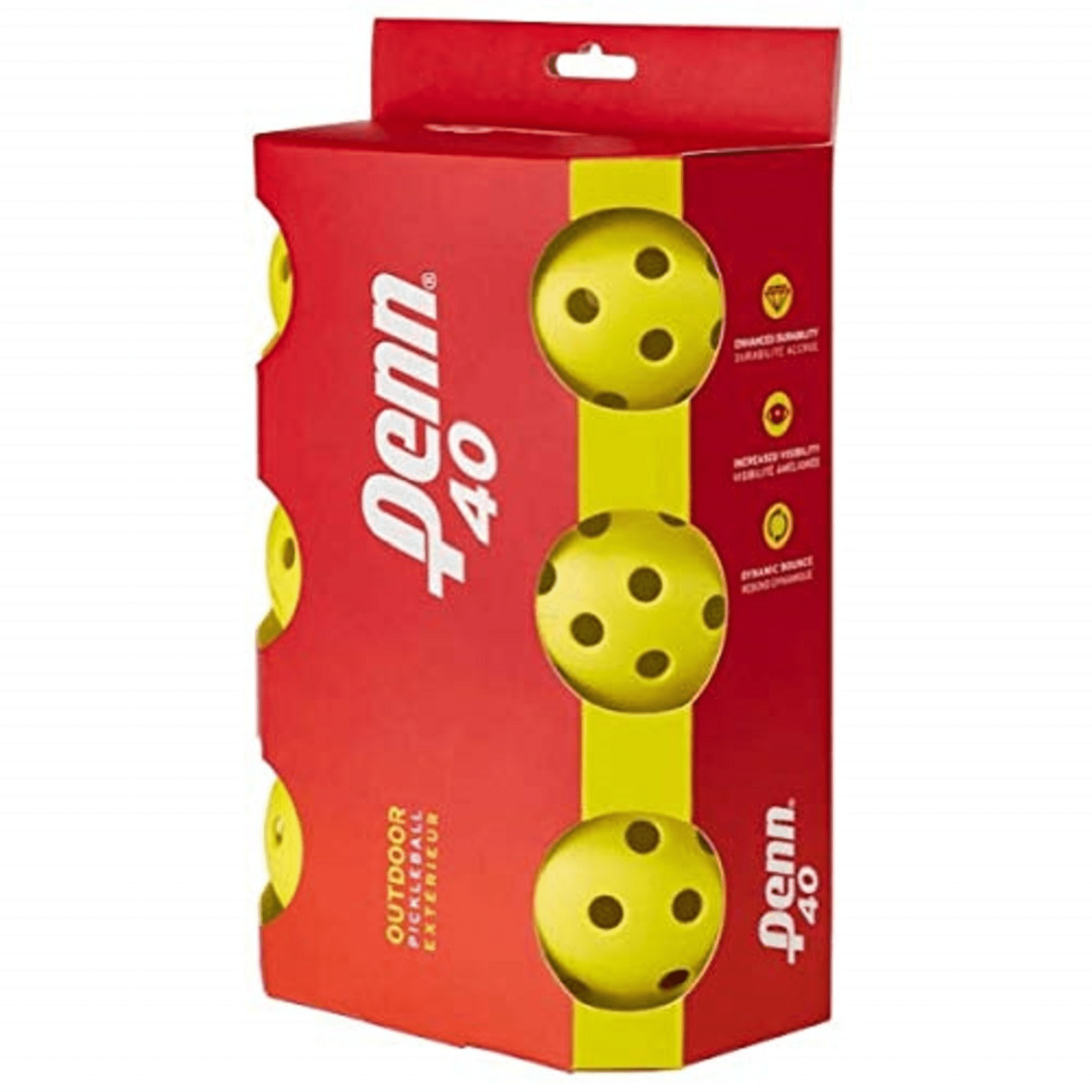 Penn Head 40 Outdoor Pickleball Balls (6 Pack) - Walmart.com