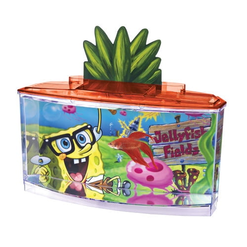Penn Plax 0.7 Gallon SpongeBob Betta Aquarium Kit, Plastic - Walmart.com
