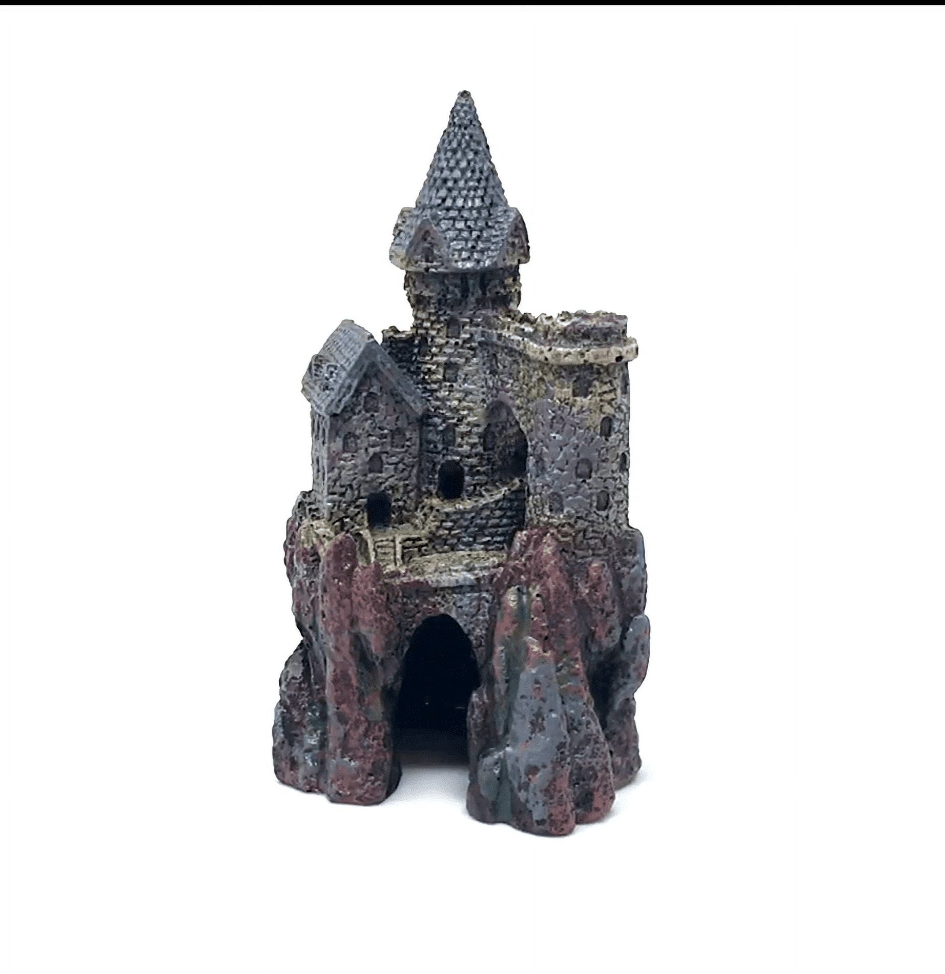 Penn-Plax Age-of-Magic Wizard’s Castle, Aquarium Decor for Fish Tanks ...