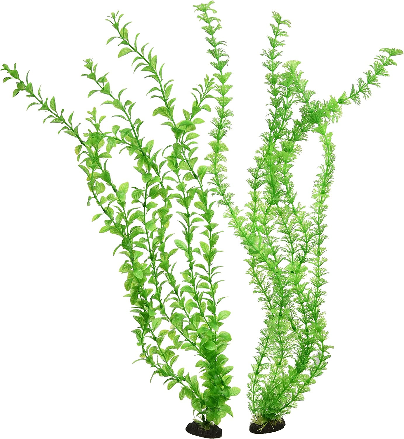 Penn-Plax Aqua-Plants Plastic Aquarium 2 Piece Plant Bundle – Realistic ...
