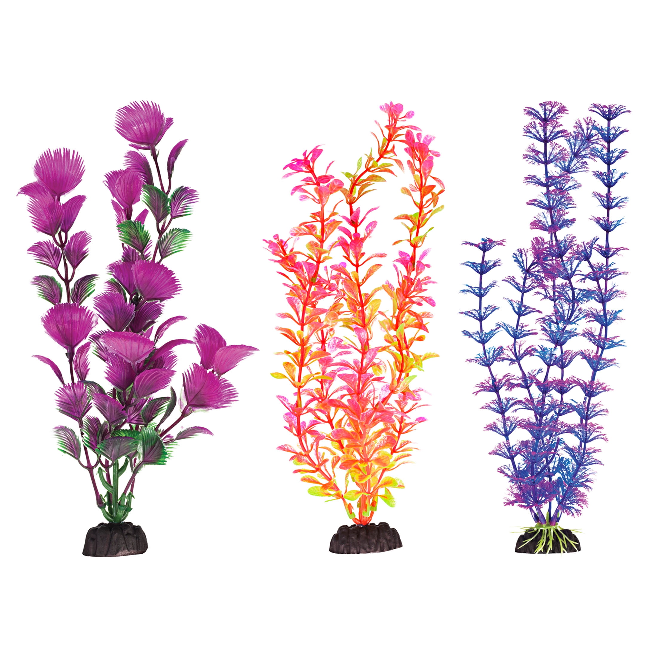 Penn-Plax Aqua-Plants Plastic Aquarium Plant Decoration – 6 Piece ...