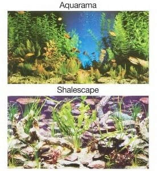 Penn-Plax Aquarama/Shalescape-50 Plant Aquarium Background Decor ...