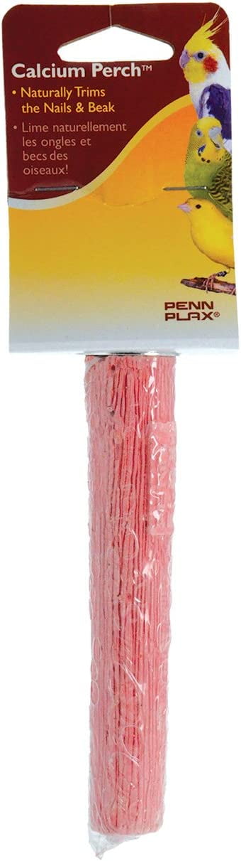 Penn-Plax Bird-Life Calcium Bird Perch – Naturally Trims Nails & Beak ...