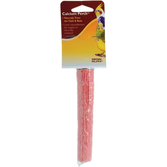 Penn-Plax Bird-Life Calcium Bird Perch – Naturally Trims Nails & Beak ...