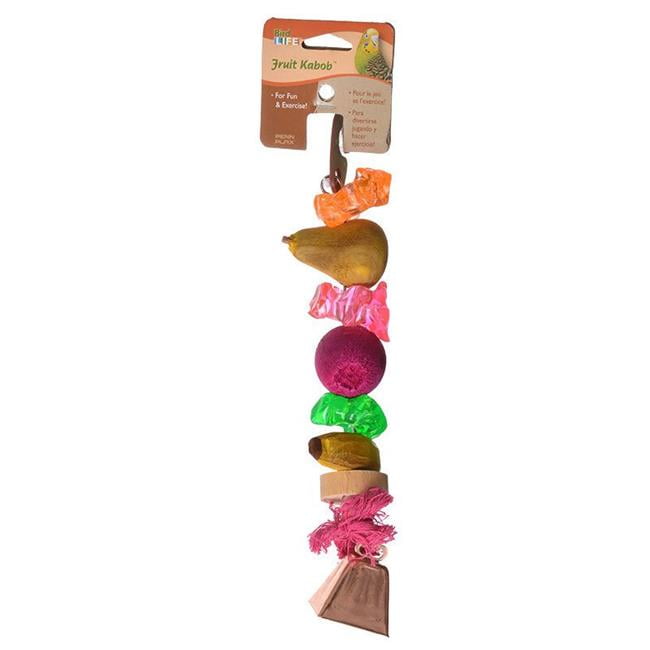 Penn Plax Bird Life Fruit-Kabob Wood Treats Bird Toys - Walmart.com