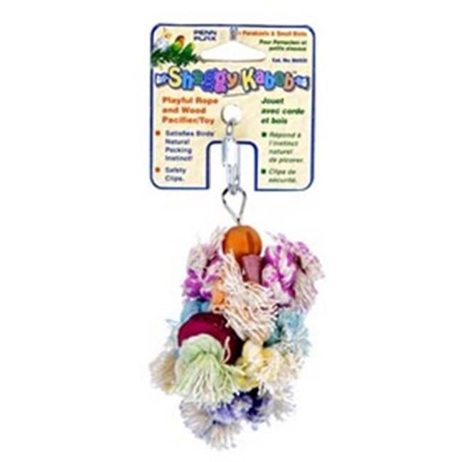 Penn Plax Bird Life Shaggy Kabob Toy: Colorful Stimulating Exercise for ...